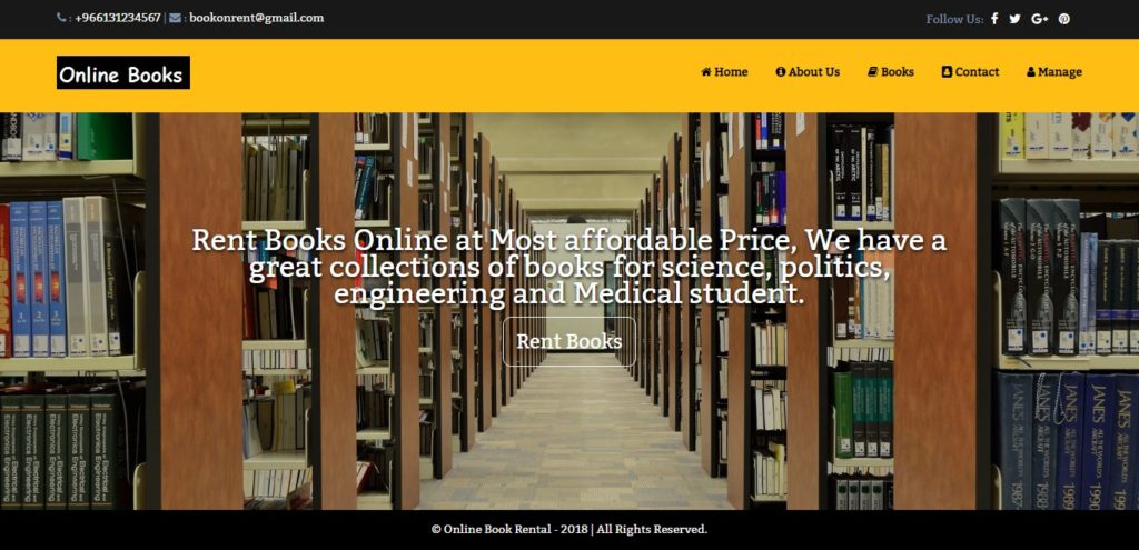 PHP Project - online book Rental System (For Schools & University ...