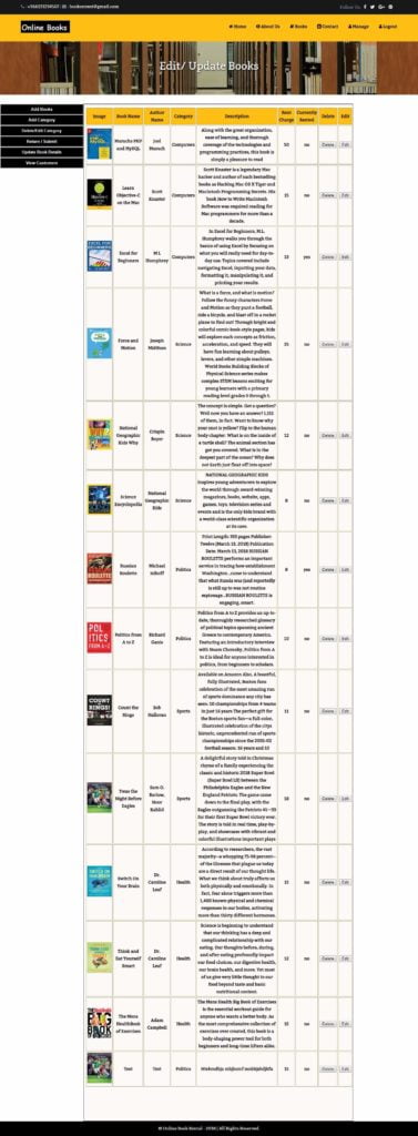 PHP Project - online book Rental System (For Schools & University ...