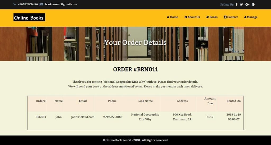 PHP Project - online book Rental System (For Schools & University ...