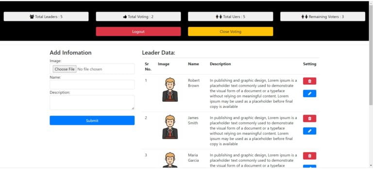 PHP Project – Online Voting System (For Schools & University) - Hawkdive Media