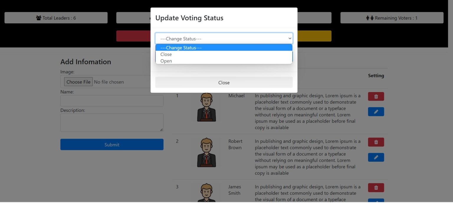 PHP Project – Online Voting System (For Schools & University) - Hawkdive Media
